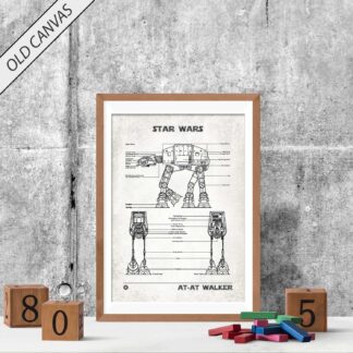 At-At Walker Blueprint - Star Wars Printable Files - Digital Download
