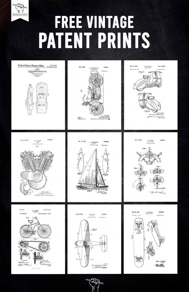 Free Patent Drawings - Find And Print Patent Art For Free